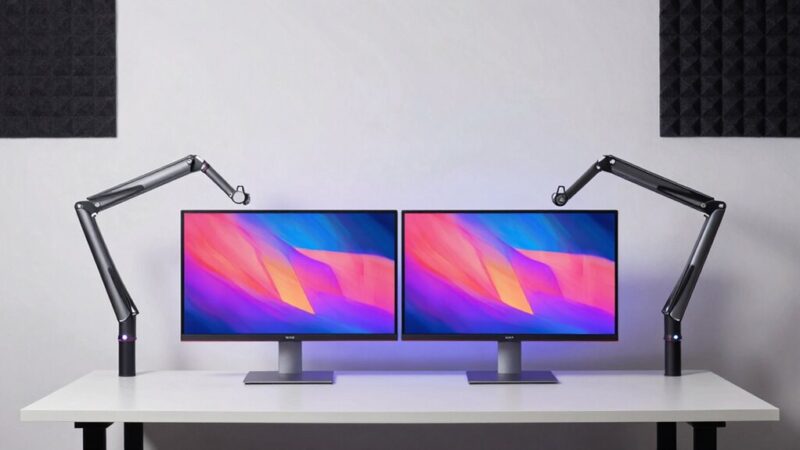 15 Best Dual Monitor Arms for Studio Setup in 2026 - Dead Set Live